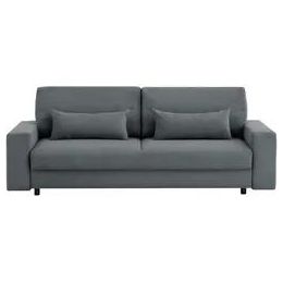 Schlafsofa "Imoga, Polster mit Schlaffunktion, 3-Sitzer Sofa, Couch mit Bettkasten", grau (anthrazit), B:250cm H:90cm T:108cm, LeGer Home by Lena Gercke, Sofas, in modernen Farben und Stoffen, Bettfunktion, Liegefläche: 200x150 cm