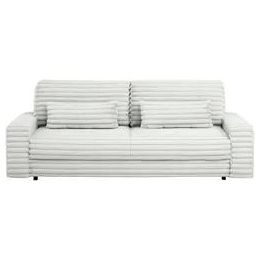 Schlafsofa "Imoga, Polster mit Schlaffunktion, 3-Sitzer Sofa, Couch mit Bettkasten", grau (hellgrau), B:250cm H:90cm T:108cm, LeGer Home by Lena Gercke, Sofas, in modernen Farben und Stoffen, Bettfunktion, Liegefläche: 200x150 cm