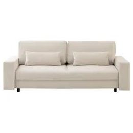 Schlafsofa "Imoga, Polster mit Schlaffunktion, 3-Sitzer Sofa, Couch mit Bettkasten", beige (creme), B:250cm H:90cm T:108cm, LeGer Home by Lena Gercke, Sofas, in modernen Farben und Stoffen, Bettfunktion, Liegefläche: 200x150 cm