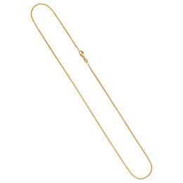 Jobo Damen Kette ohne Anhänger "Zopfkette", Gelbgold 750, L: 45, gelb, Gelbgold 750, Halsketten, 750 Gold 1,3 mm 45 cm