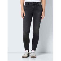 Noisy may Damen Skinny-fit-Jeans "NMJEN NW SKINNY SHAPER JEAN JT177DG NOOS", blau, Gr. 26, Denim/Jeans, Obermaterial: 73% Baumwolle, 23% Polyester,