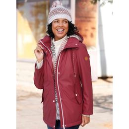 Casual Looks Damen Funktionsjacke, rot, Gr. 38, unifarben, 100% Polyurethan, &Auml;rmelfutter:100% Polyester, Jacken