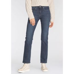 Levi's LEVI'S Damen Gerade Jeans "314 Shaping Straight", blau, Gr. 29, Denim/Jeans, Obermaterial: 60% Baumwolle, 23% Viskose, 16% Polyester, 1% Elasthan,