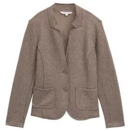 Tom Tailor Damen Blazer mit aufgesetzten Taschen, braun, Meliert, Gr. XXL