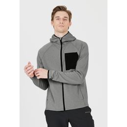 Endurance Herren Sweatjacke "Deerto", grau, Gr. XL, unifarben, 100% Polyester, Sweatjacken, mit atmungsaktiver Funktion