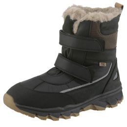 bisgaard M&auml;dchen Winterstiefel "bisgaard eddie tex", Gr. 27, schwarz, Leder, Textil, Schuhe, Snowboots, Klettstiefel, Outdoor Schuh mit TEX-Membrane