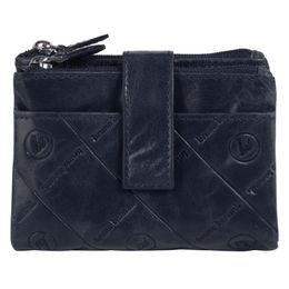 Bruno Banani Damen Geldb&ouml;rse, blau, Leder, leicht gl&auml;nzend, unifarben, Kleinlederwaren, echt Leder