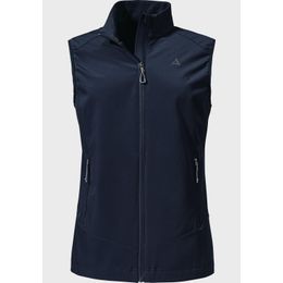 Sch&ouml;ffel SCH&Ouml;FFEL Damen Funktionsweste "Softshell Vest Tonion L", blau, Gr. 34, Oberstoff : Aussenseite: 92% Polyester 8% Elasthan Innenseite: 100% Polyester
