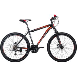 KS-Cycling KS CYCLING Mountainbike "Catappa", 50cm, 26 Zoll (66,04cm), schwarz, Fahrräder, für Damen und Herren, Kettenschaltung