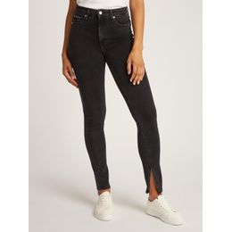 Damen Skinny-fit-Jeans "HIGH RISE SUPER SKINNY", schwarz, Gr. 29, Calvin Klein Jeans, unifarben, Denim/Jeans, Obermaterial: 92% Baumwolle, 6%