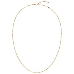 Jobo Damen Kette ohne Anhänger "Paperclip Halskette", Gelbgold 750, L: 45, gelb, Gelbgold 750, Halsketten, 750 Gold 1,5 mm 45 cm