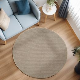 Teppich, H:7mm &Oslash;:160cm, beige, Ayyildiz Teppiche, Polypropylen, Wohnzimmer, Teppiche, "LOOM 4300", pflegeleicht, robust, strapazierf&auml;hig