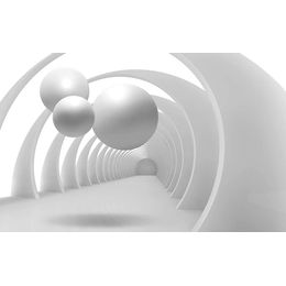 papermoon Fototapete "Abstrakt 3D Effekt", B/L: 4,5mm x 2,8mm, Bahnen: 9 Stk. St., bunt, Schlafzimmer, Tapeten