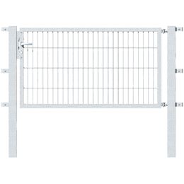 Alberts Zauneinzeltür "Flexo", B/H: 150cm x 80cm, silber, Tore, 150 cm Breite, in versch. Höhen