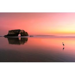 papermoon Fototapete "Photo-Art ROB LI, SONNENUNTERGANG AN DER NAT&Uuml;RLICHEN BRIDGE-2", B/L: 5mm x 2,8mm, Bahnen: 10 Stk. St., bunt, Schlafzimmer,