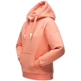 Navahoo Damen Kapuzensweatshirt "Zuckerbärchen", orange, Gr. XS, Sweatware, 60% Baumwolle, 40% Polyester, Sweatshirts, Kuscheliger Hoodie mit breiten