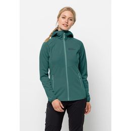 Jack Wolfskin Damen Softshelljacke "GO HIKE SOFTSHELL W", blau, Gr. XS, OBERSTOFF 100% POLYESTER FUTTER 100% POLYESTER, Jacken