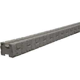 Beckers Betonzaun Mediterran Klassik-Stein Zwischenpfosten grau Betonpfosten, 185 cm