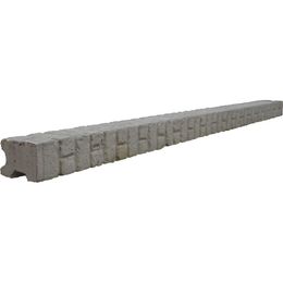 Beckers Betonzaun Mediterran Klassik-Stein Eckpfosten grau Betonpfosten, 185 cm