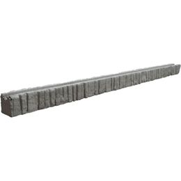 Beckers Betonzaun Mediterran Nostalgie Anfangspfosten grau Betonpfosten, 245 cm