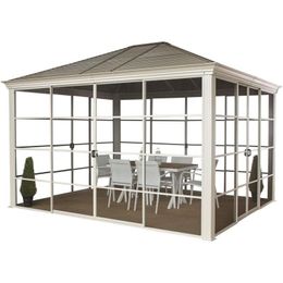 Aluminium Pavillon Striano 1012 Champagner 362x298x283 - Sojag