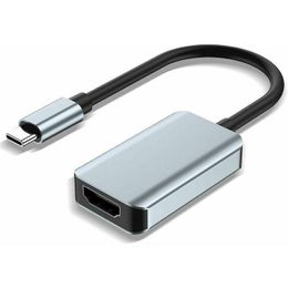 USB-C-auf-HDMI-Adapter. Mini-HDMI-Typ-C-auf-Thunderbolt-3-Adapter und kompatibel mit Samsung Galaxy/Apple MacBook Pro/Air/iPad Mini/ – 4K@60Hz