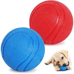 Hundespielzeugball, Hundehüpfball, interaktives Hundespielzeug, unzerstörbarer Hundeball, Naturkautschuk-Hundezahnreiniger-Spielzeug, für Welpen