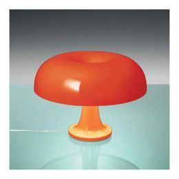 Ugreat - Pilz-Tischlampe, modern, schlicht, nordisch, Schlafzimmer-Nachttisch-Atmosphäre, Lese-Schreibtischlampe, Orange, Steckertyp