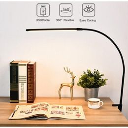 10 w dimmbare USB-Schreibtischlampe mit 3 Modi (kalt/warm/natürlich), 10 Helligkeitsstufen, LED-Schreibtischlampe für Büro, Bildung, Lesen,