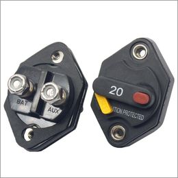 Lntyq - 12V-24V dc Auto Automatischer Leistungsschalter Inline-Leistungsschalter Sicherungswechselrichter mit manueller Reset-Taste für Auto lkw