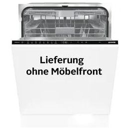 Gorenje vollintegrierbarer Geschirrspüler "GV 673B60", B (A-G), silber (silberfarben), B:59,8cm H:81,6cm T:55,5cm, Geschirrspüler, TotalDry autom. Türöffnung