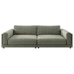 Big-Sofa 3C Candy "Karalis mit extra großer Sitztiefe, elegantes Mega Sofa zum Relaxen", grün (oliv), B:294cm H:85cm T:150cm, 100% Polyester, Sofas, auch in Cord- oder Leder-Bezug, lose Kissen, loungige Bequemlichkeit