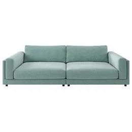 Big-Sofa 3C Candy "Karalis mit extra großer Sitztiefe, elegantes Mega Sofa zum Relaxen", grün (mint), B:294cm H:85cm T:150cm, 100% Polyester, Sofas, auch in Cord- oder Leder-Bezug, lose Kissen, loungige Bequemlichkeit