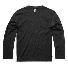 Brandit Premium Longsleeve Shirt schwarz, Gr&ouml;&szlig;e S