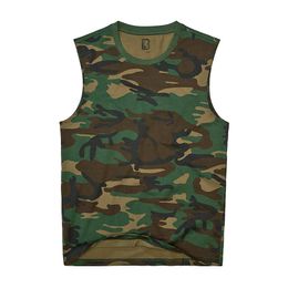 Brandit T-Shirt sleeveless woodland, Gr&ouml;&szlig;e S