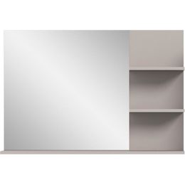 Spiegel Inosign "Skygge, Breite 100 cm, 3 Ablageböden, hochwertiges Spiegelglas", grau, B:100cm H:69cm T:16cm, FSC-zertifizierter Holzwerkstoff, Spiegel, Badmöbel, Spiegel, Wandspiegel, Bad, Badezimmer