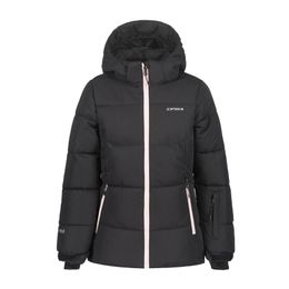 Skijacke Icepeak "LORIS JR" Gr. 128, schwarz (schwarz1), Kinder, Obermaterial: 100% Polyester. Futter: 100% Polyester. Wattierung: 100% Polyester, Jacken, Für Kinder