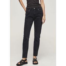 Relax-fit-Jeans Pepe Jeans "VIOLET" Gr. 25, L-Gr, schwarz (schwarz stone long), Damen, Denim/Jeans, Obermaterial: 98% Baumwolle, 2% Elasthan, Jeans, im lässigen Boyfriend-Style