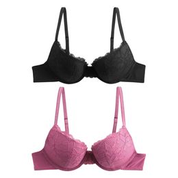 next BH Damen Gr&ouml;&szlig;e 70 dunkelpink / schwarz