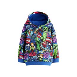 next Sweatshirt 'Minecraft' Jungen Gr&ouml;&szlig;e 110 blau / neongr&uuml;n / pink / rot