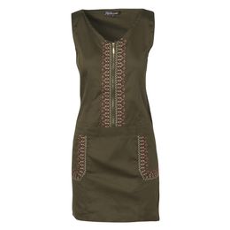 Koroshi Kleid Damen Gr&ouml;&szlig;e 42 beige / khaki / altrosa