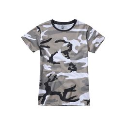 Brandit T-Shirt Damen Gr&ouml;&szlig;e L brokat / grau / schwarz / wei&szlig;