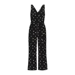 QS Jumpsuit Damen Gr&ouml;&szlig;e XXS schwarz / wei&szlig;