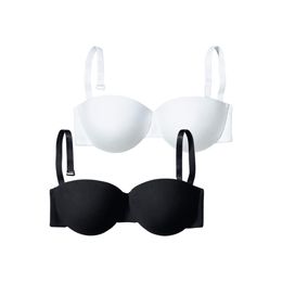 Petite Fleur BH Damen Gr&ouml;&szlig;e 90 schwarz / wei&szlig;