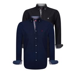 Williot Hemd Herren Gr&ouml;&szlig;e S navy / schwarz / wei&szlig;