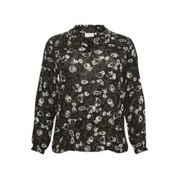 Kaffe Curve Bluse 'Malana' Damen Gr&ouml;&szlig;e 7XL creme / khaki / schwarz
