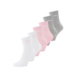 Puma Socken M&auml;dchen Gr&ouml;&szlig;e 35/38 graumeliert / rosa / wei&szlig;