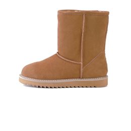 Gooce Boots 'Sawel' Damen Gr&ouml;&szlig;e 41 beige / braun / dunkelbraun Winterschuhe