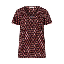 Timezone Bluse Damen Gr&ouml;&szlig;e S kastanienbraun / gelb / rot / wei&szlig;