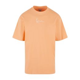 Karl Kani T-Shirt 'Essential' Herren Gr&ouml;&szlig;e XXS hellorange / wei&szlig;